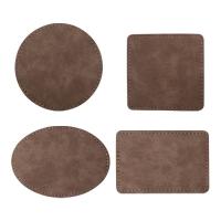 China Sublimation PU Leather Hat Patch Heat Transfer Logo Patch For Clothing Brand Accessories In Various Shapes for sale