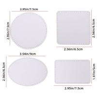 China Sublimation PU Leather Hat Patch Heat Transfer Logo Patch For Clothing Brand Accessories In Various Shapes for sale