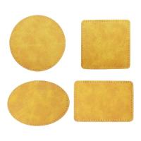 China Sublimation PU Leather Hat Patch Heat Transfer Logo Patch For Clothing Brand Accessories In Various Shapes for sale