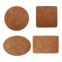 China Sublimation PU Leather Hat Patch Heat Transfer Logo Patch For Clothing Brand Accessories In Various Shapes for sale