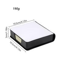 China Custom Printing Student Stationery Sticky Notes Set Sublimation Pu Leather Sticky Note Box for sale