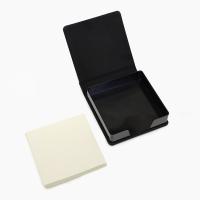 China Custom Printing Student Stationery Sticky Notes Set Sublimation Pu Leather Sticky Note Box for sale