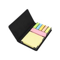 China Personalized PU Leather Memo Notepad Notebook Sticky Notes Box For Halloween Graduation Sublimation Blank Notebooks for sale
