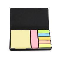 China Personalized PU Leather Memo Notepad Notebook Sticky Notes Box For Halloween Graduation Sublimation Blank Notebooks for sale