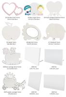 China Blank Sublimation MDF Photo Frame Creative Zodiac Series Trendy Novelty Shapes Fashion Personalized Picture Frame for sale