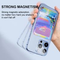 China Custom Logo Photo Pu Leather Magnetic Sublimation Phone Card Holder PU Card Case Blank Adhesive Card Sticker For Mobile Phones for sale