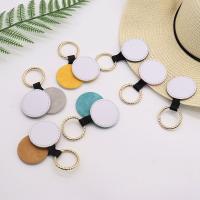China Customized Sublimation Leather Magnetic Hat Clip Golf Hat Clip Leather Wallet Key Pendant for sale