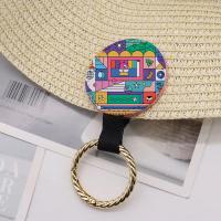 China Customized Sublimation Leather Magnetic Hat Clip Golf Hat Clip Leather Wallet Key Pendant for sale