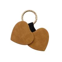 China Heart Shape Sublimation Magnetic Hat Clip Leather Keychain Money Clip Holder Wallet Magnet Keyring Key Holder Book Mark for sale