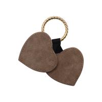 China Heart Shape Sublimation Magnetic Hat Clip Leather Keychain Money Clip Holder Wallet Magnet Keyring Key Holder Book Mark for sale