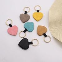 China Heart Shape Sublimation Magnetic Hat Clip Leather Keychain Money Clip Holder Wallet Magnet Keyring Key Holder Book Mark for sale