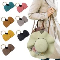 China Heart Shape Sublimation Magnetic Hat Clip Leather Keychain Money Clip Holder Wallet Magnet Keyring Key Holder Book Mark for sale