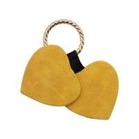 China Heart Shape Sublimation Magnetic Hat Clip Leather Keychain Money Clip Holder Wallet Magnet Keyring Key Holder Book Mark for sale