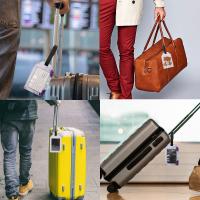 China Double-Sided Slim Rectangle PU Leather Sublimation Luggage Tag Blanks Bag Tags for sale