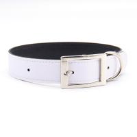 China PU Leather Sublimation Dog Collar Blanks With Adjustable Quick Release Buckle For Puppy Personalized Pet Collar for sale