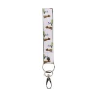 China Sublimation Blank PU Leather Wristlet Keychain Custom Wrist Lanyards for sale