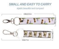 China Sublimation Blank PU Leather Wristlet Keychain Custom Wrist Lanyards for sale
