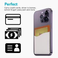China Custom Design Adhesive Phone Wallet PU Leather Sublimation Blank ID Card Holder for sale