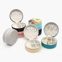 China Luxury PU Leather Sublimation Jewelry Storage Box For Women Vintage Blank Sublimation Jewelry Organizer Box for sale