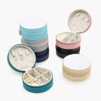 China Luxury PU Leather Sublimation Jewelry Storage Box For Women Vintage Blank Sublimation Jewelry Organizer Box for sale