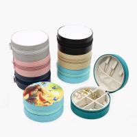 China Luxury PU Leather Sublimation Jewelry Storage Box For Women Vintage Blank Sublimation Jewelry Organizer Box for sale