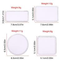 China Sublimation Badge Blanks Custom Printing ID Tags Badges PU Leather Sublimation Name Badge With Pins for sale