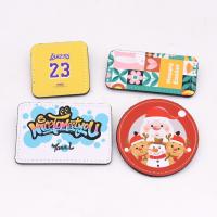 China Sublimation Badge Blanks Custom Printing ID Tags Badges PU Leather Sublimation Name Badge With Pins for sale