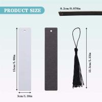 China Custom Print Pu Leather Bookmark For Books Tassel Blank Sublimation Bookmarks for sale