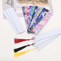 China Custom Print Pu Leather Bookmark For Books Tassel Blank Sublimation Bookmarks for sale