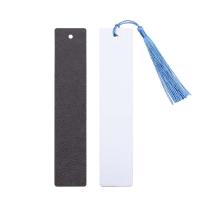 China Custom Print Pu Leather Bookmark For Books Tassel Blank Sublimation Bookmarks for sale