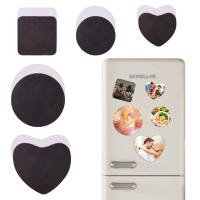 China PU Leather Blank Sublimation Magnets Custom Photo Tourist Souvenir Refrigerator Magnets for sale
