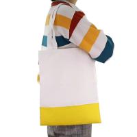 China Blank Sublimation Canvas Tote Bags custom reusable shopping bags For Girls Women for sale