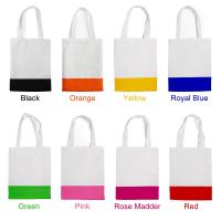 China Blank Sublimation Canvas Tote Bags custom reusable shopping bags For Girls Women for sale