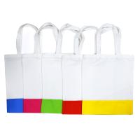China Blank Sublimation Canvas Tote Bags custom reusable shopping bags For Girls Women for sale