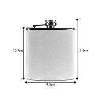 China 6oz 7oz 8oz Sublimation Hip Flask Custom Logo Men Liquor Hip Flasks PU Leather Stainless Steel Wine Pot Blanks for sale