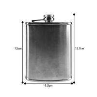China 6oz 7oz 8oz Sublimation Hip Flask Custom Logo Men Liquor Hip Flasks PU Leather Stainless Steel Wine Pot Blanks for sale