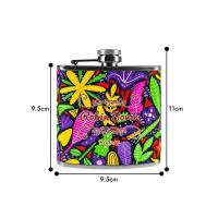 China 6oz 7oz 8oz Sublimation Hip Flask Custom Logo Men Liquor Hip Flasks PU Leather Stainless Steel Wine Pot Blanks for sale