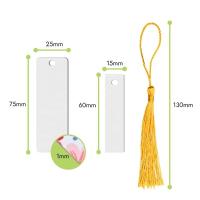 China Blank Sublimation Aluminium Bookmark With Colorful Tassels Custom Bookmark Printing for sale