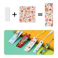 China Blank Sublimation Aluminium Bookmark With Colorful Tassels Custom Bookmark Printing for sale