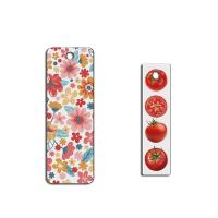 China Blank Sublimation Aluminium Bookmark With Colorful Tassels Custom Bookmark Printing for sale