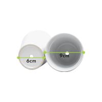 China White Blank 12oz Sublimation Ceramic Flower Pots Custom Logo Ceramic Flower Pot Planters for sale