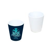 China White Blank 12oz Sublimation Ceramic Flower Pots Custom Logo Ceramic Flower Pot Planters for sale