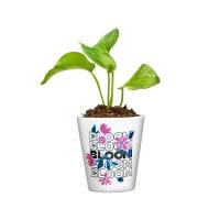 China White Blank 12oz Sublimation Ceramic Flower Pots Custom Logo Ceramic Flower Pot Planters for sale