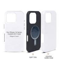 China Custom Iphone 17 Case Magsafe 3D 2 In 1 Coated Sublimation Phone Case Diy Photo Printing Matte Glossy Magnetic Iphone Case for sale