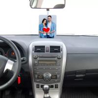 China Sublimation Air Fresheners Blanks Felt Sheets Double Sides Print Blank Car Air Freshener for sale