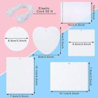 China Sublimation Air Fresheners Blanks Felt Sheets Double Sides Print Blank Car Air Freshener for sale