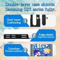 China PC Coated Film 3D Sublimation SamSung S25 Tough Phone Case Diy Custom Rugged Shield Phone Case for sale
