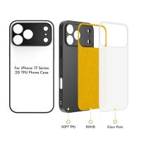 China Iphone 17 Series Sublimation Glass TPU Phone Cases with Precise Hole Custom Iphone Case for sale