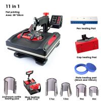 China 12 In 1 Combo Heat Press Machine 15X15 T Shirt Printing Machine 38*38cm Flat Press Machine for sale