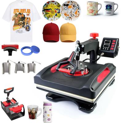 China 12 In 1 Combo Heat Press Machine 15X15 T Shirt Printing Machine 38*38cm Flat Press Machine for sale
